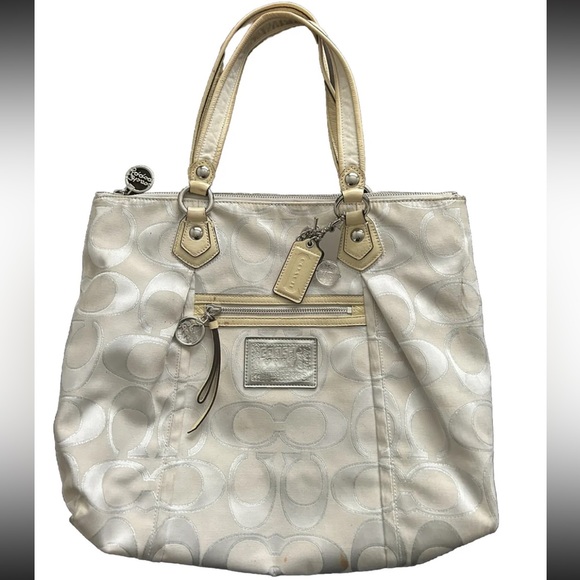 Coach | Bags | Vintage Coach Poppy Logo Tote Bag | Poshmark